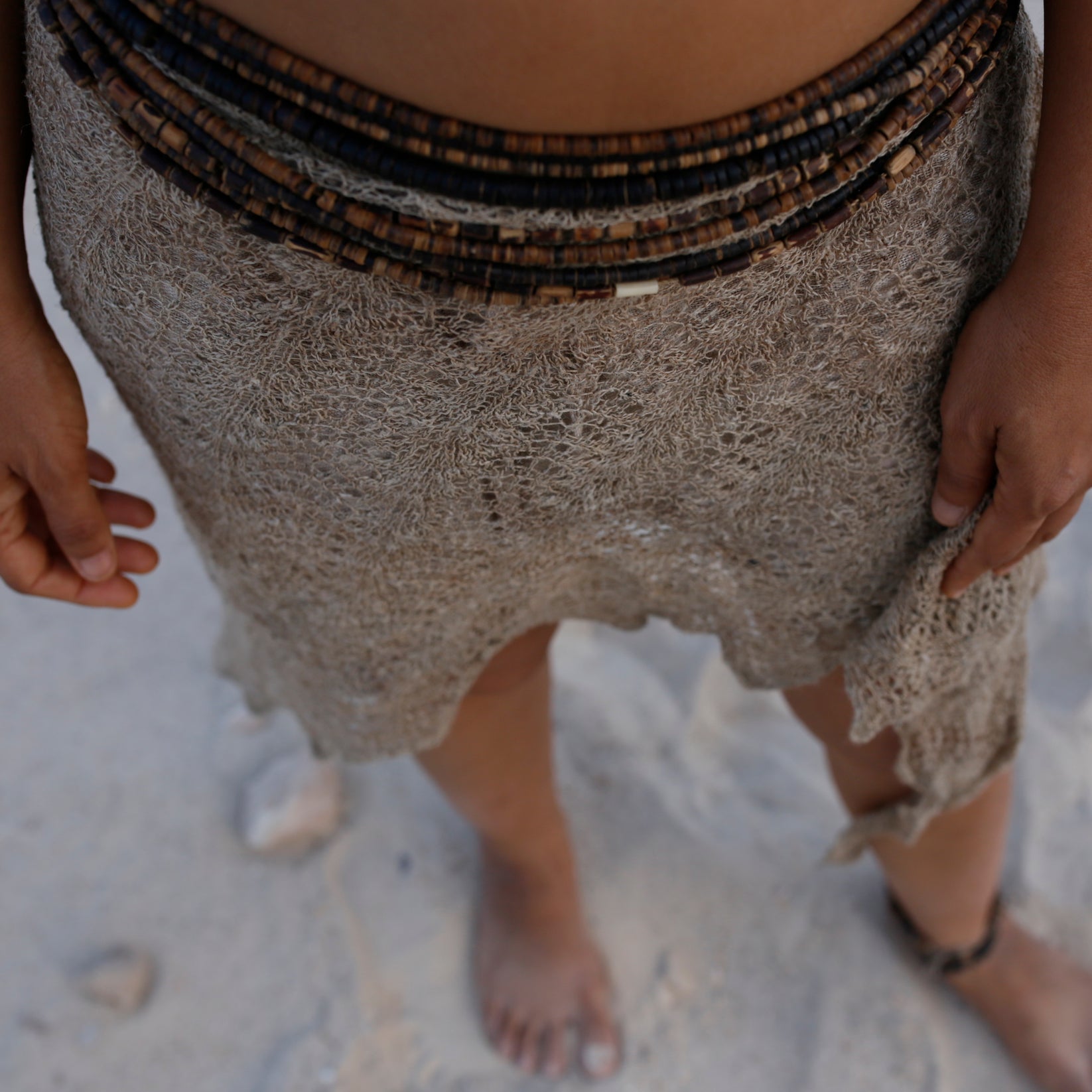 Nettle Poncho ~ Skirt ⋙ Knitted from Himalayan Nettle Fiber – Primitive ...