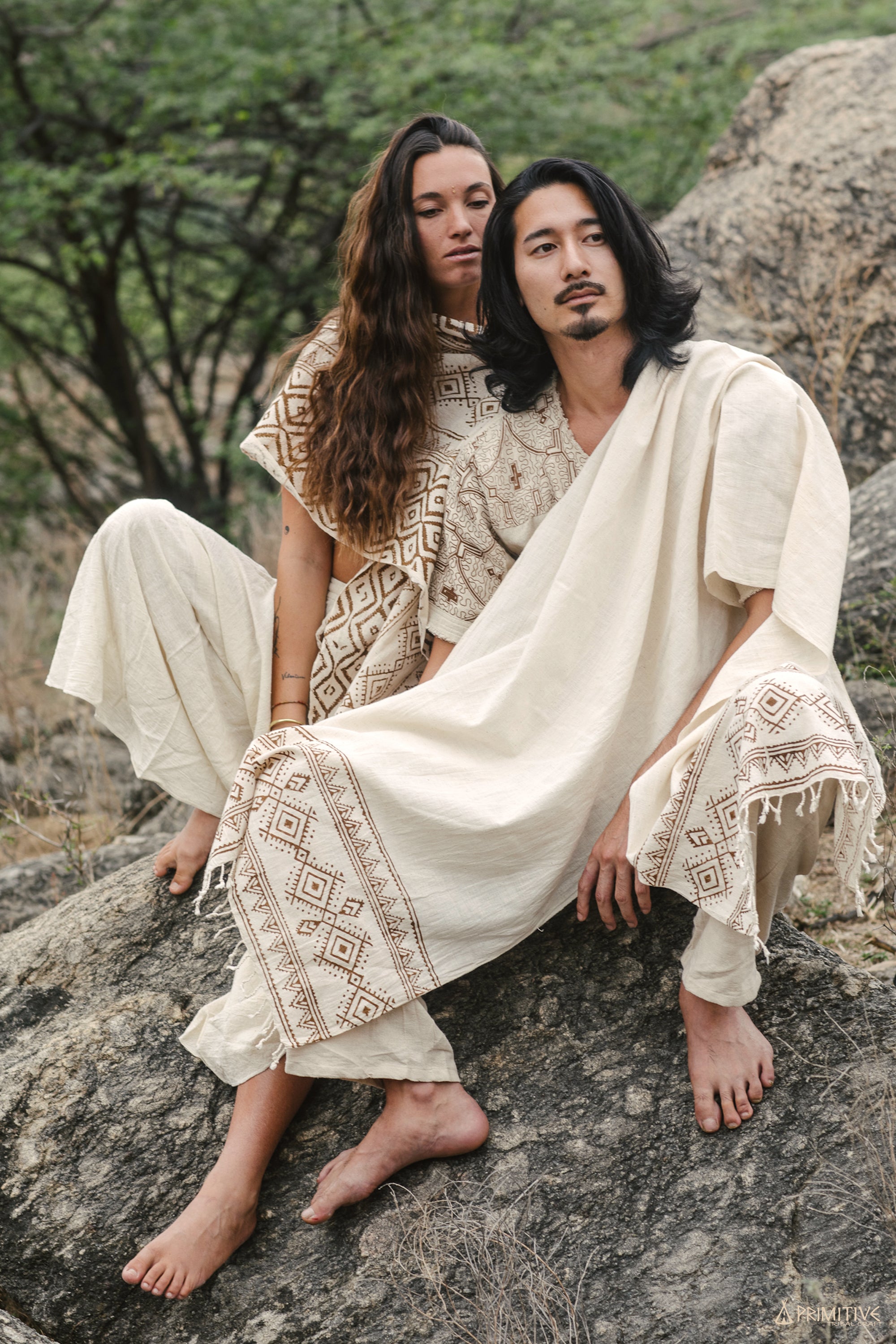 Ancient Eyes Shawl ⋗⋖ Handwoven Wild Cotton Block Printed Shawl ...