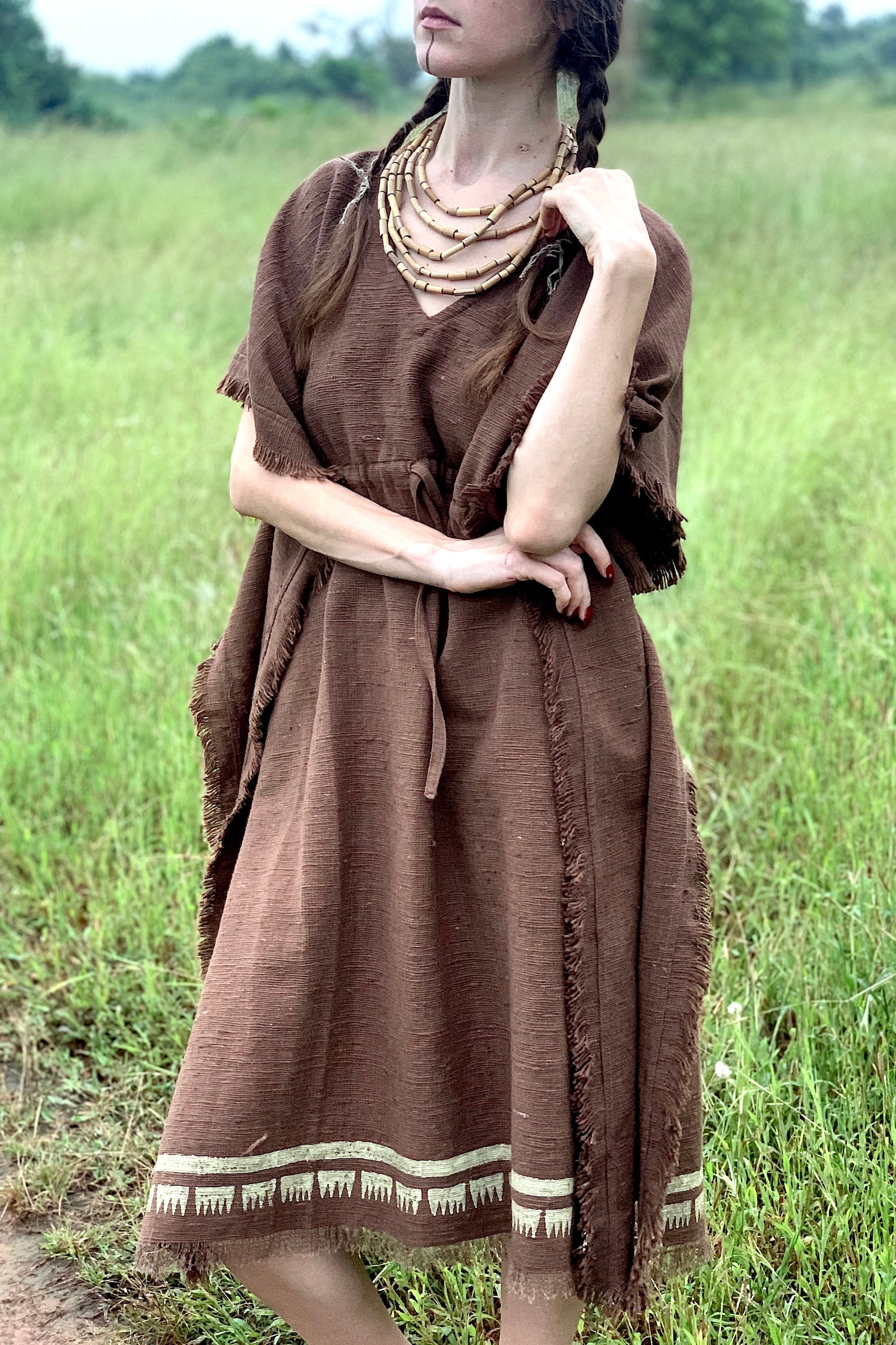 Block Print Kaftan ⋙ Thick Khadi Cotton – Primitive Tribal Craft